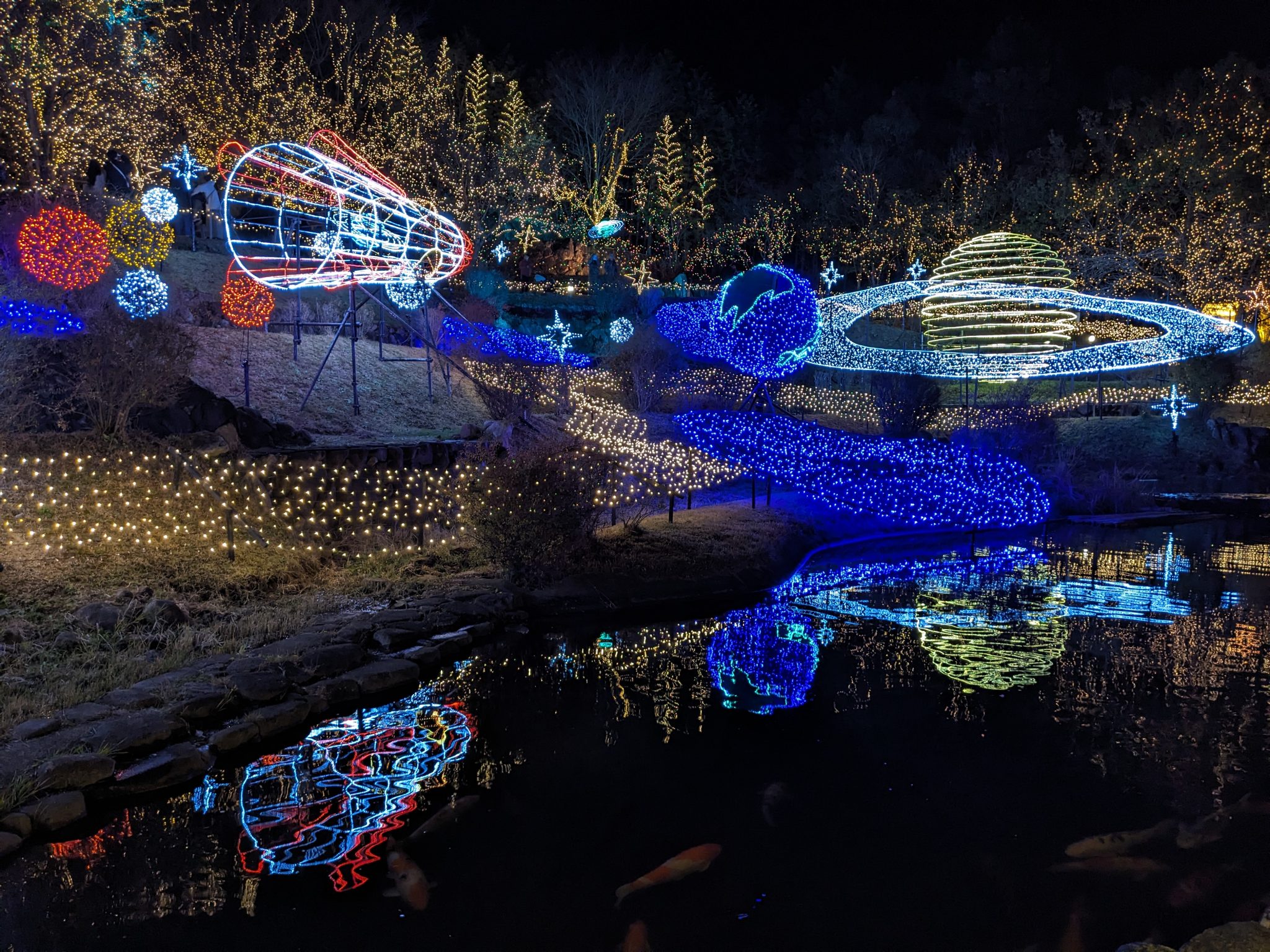 Bihoku Hillside Park Illumination: Holiday Lights in the Countryside ...
